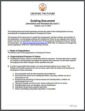 Our Guiding Documents (Bylaws & Such) – Creating the Future